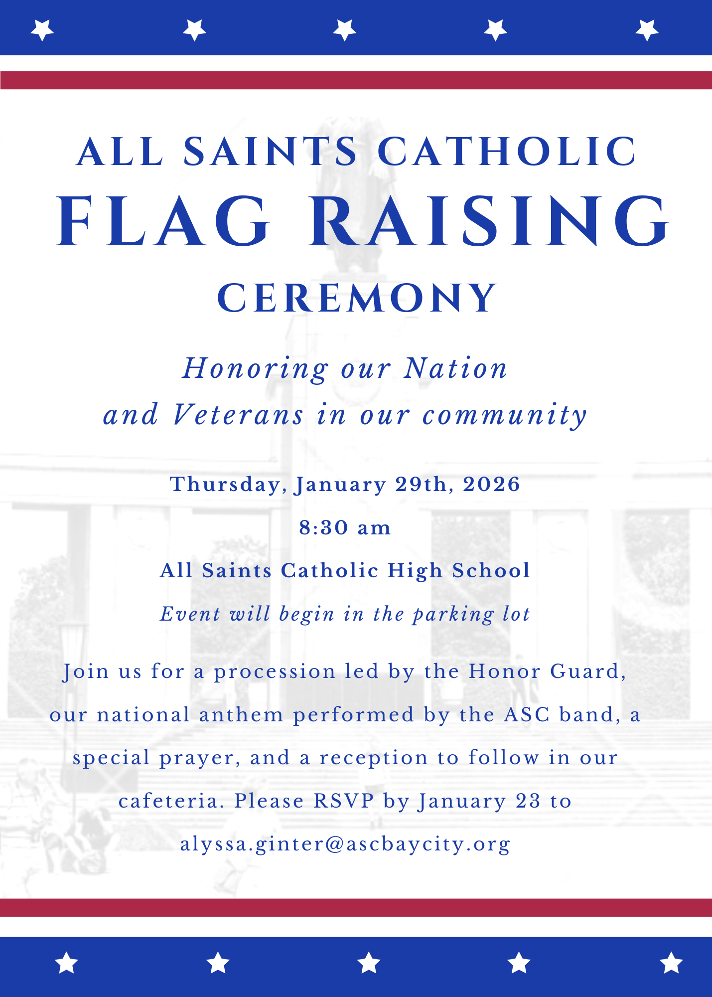 All Saints Catholic Flag Raising Ceremony for Catholic Schools Week ...